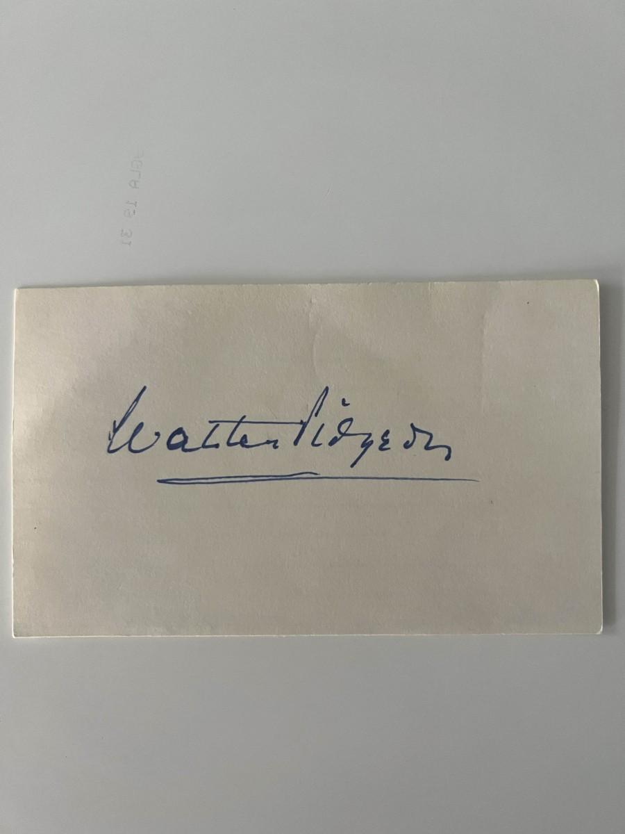 Walter Pidgeon original signature | EstateSales.org