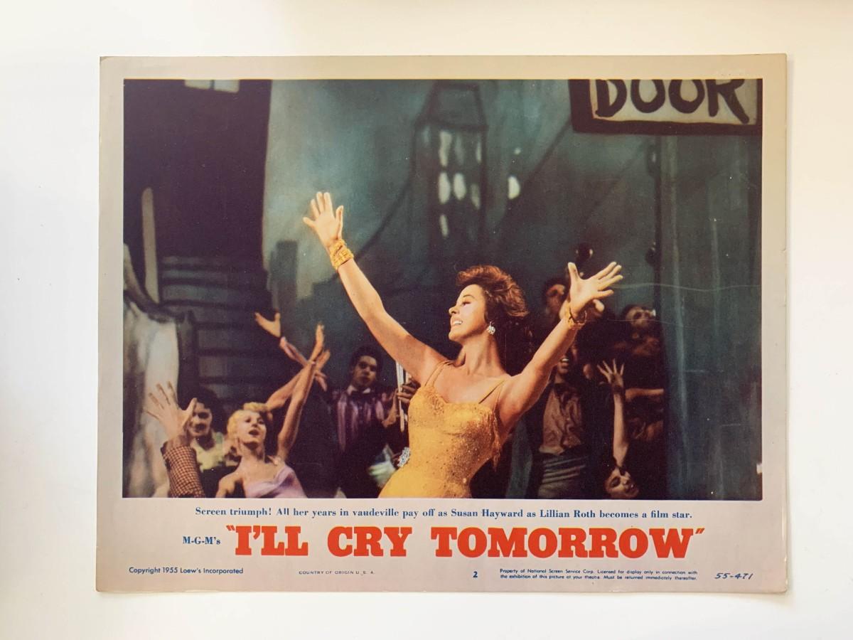 I'll Cry Tomorrow original 1955 vintage lobby card | EstateSales.org