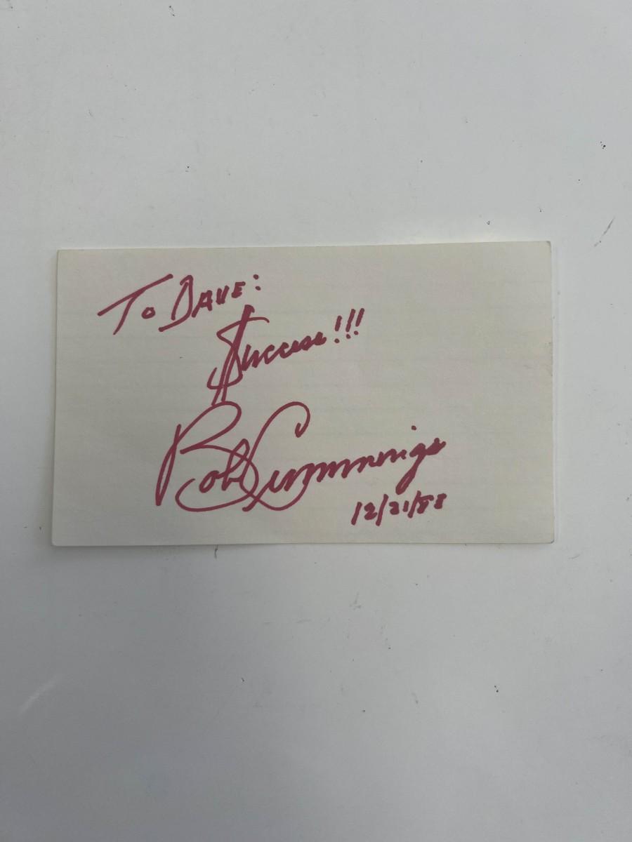 Actor Bob Cummings original signature | EstateSales.org
