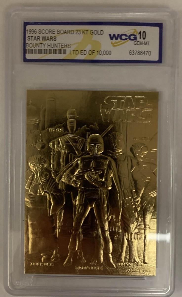 Star Wars Bounty Hunter 23 Karat gold card | EstateSales.org