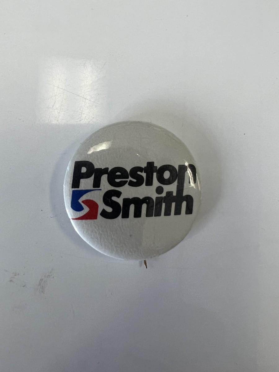 Preston Smith for Texas Governor campaign pin | EstateSales.org