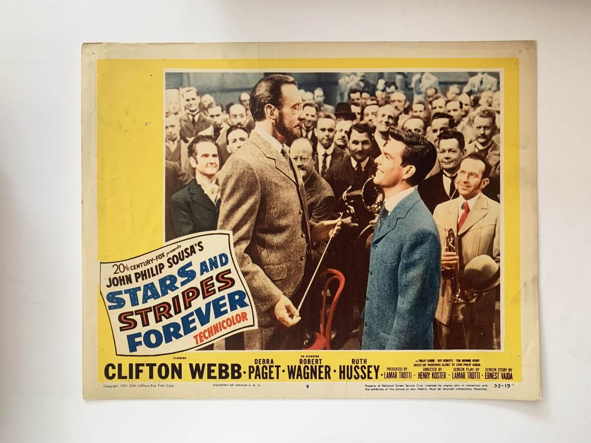 Stars and Stripes Forever 1952 vintage lobby card | EstateSales.org Stars and Stripes Forever 1952 vintage lobby card | EstateSales.org