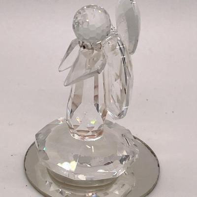 Retro Art Glass Crystal Prism Angel Figurine | EstateSales.org