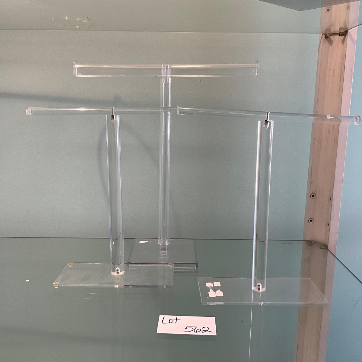 562 Set of Three Acrylic T Bars | EstateSales.org