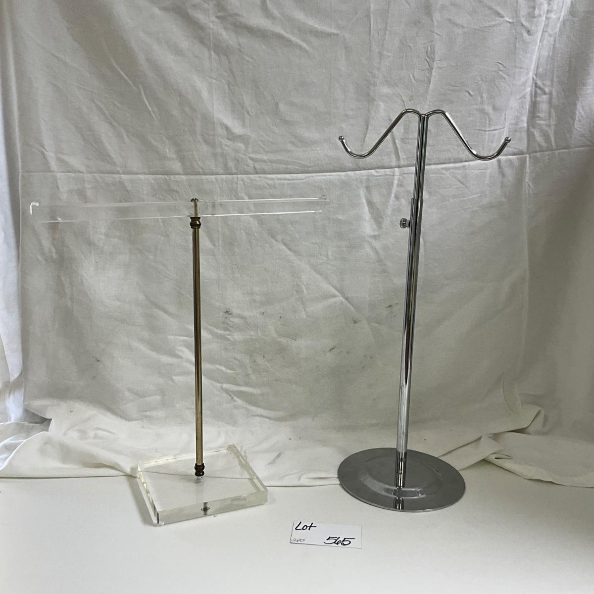 565 One Acrylic T Bar Display and One Double Hook Stainless Steel ...