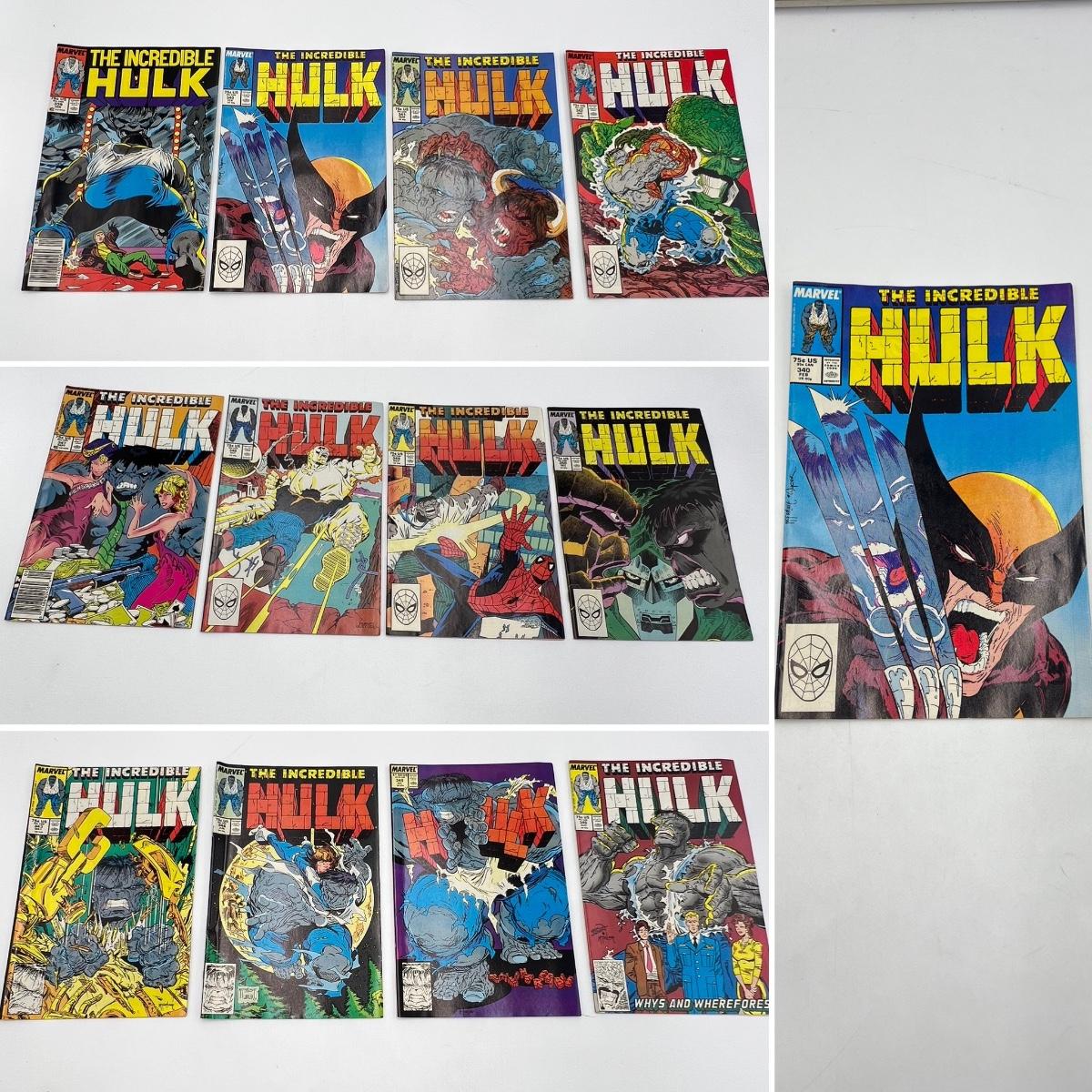 MARVEL COMICS ~ 1988 ~ The Incredible Hulk ~ Lot of 12 ~ Jan # 339 thru ...