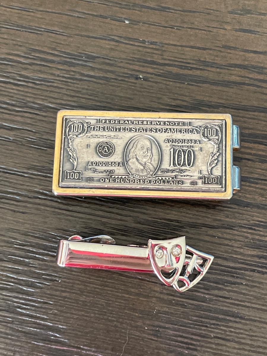 $100 money clip and tie clip | EstateSales.org