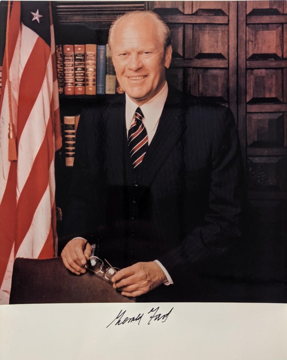Gerald Ford signed photo | EstateSales.org