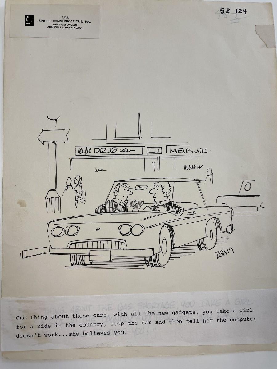 Bob Zahn Original Cartoon | EstateSales.org