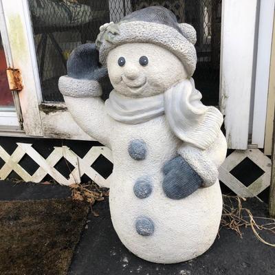 LOT 32M: Concrete Snowman | EstateSales.org