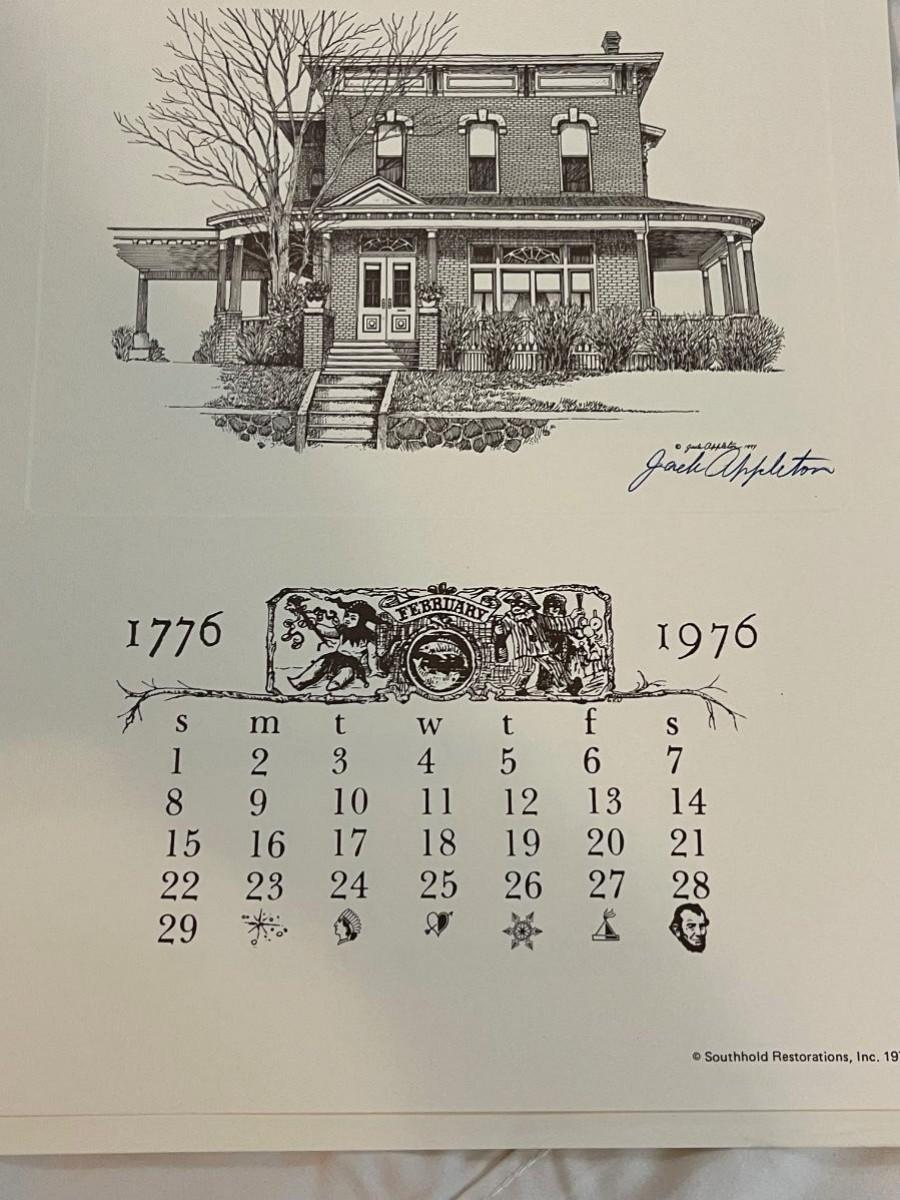 Set of Four 1976 Notecards Signed by Jack Appleton | EstateSales.org