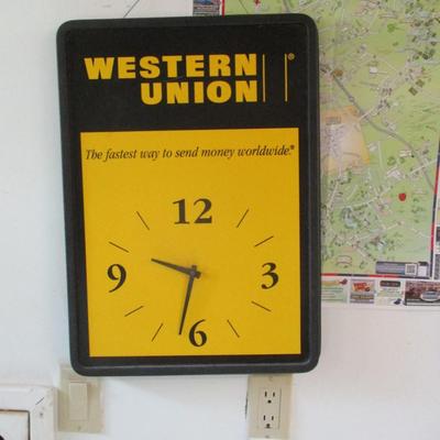 Western Union Wall Clock | EstateSales.org