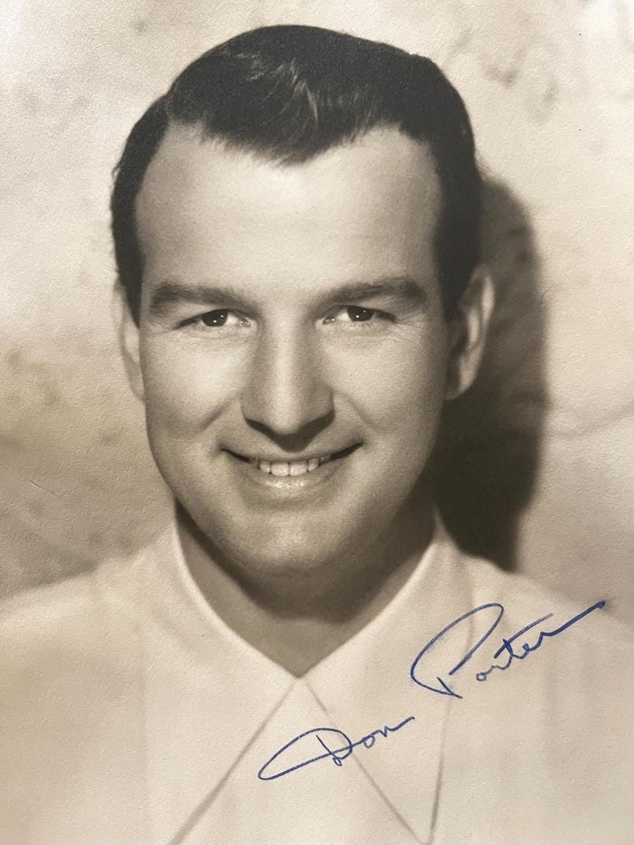 Don Porter signed photo | EstateSales.org