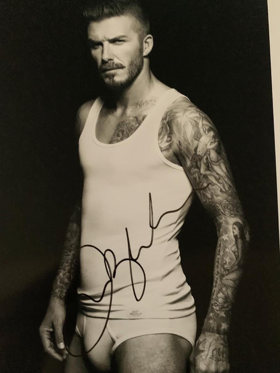 David Beckham signed photo | EstateSales.org