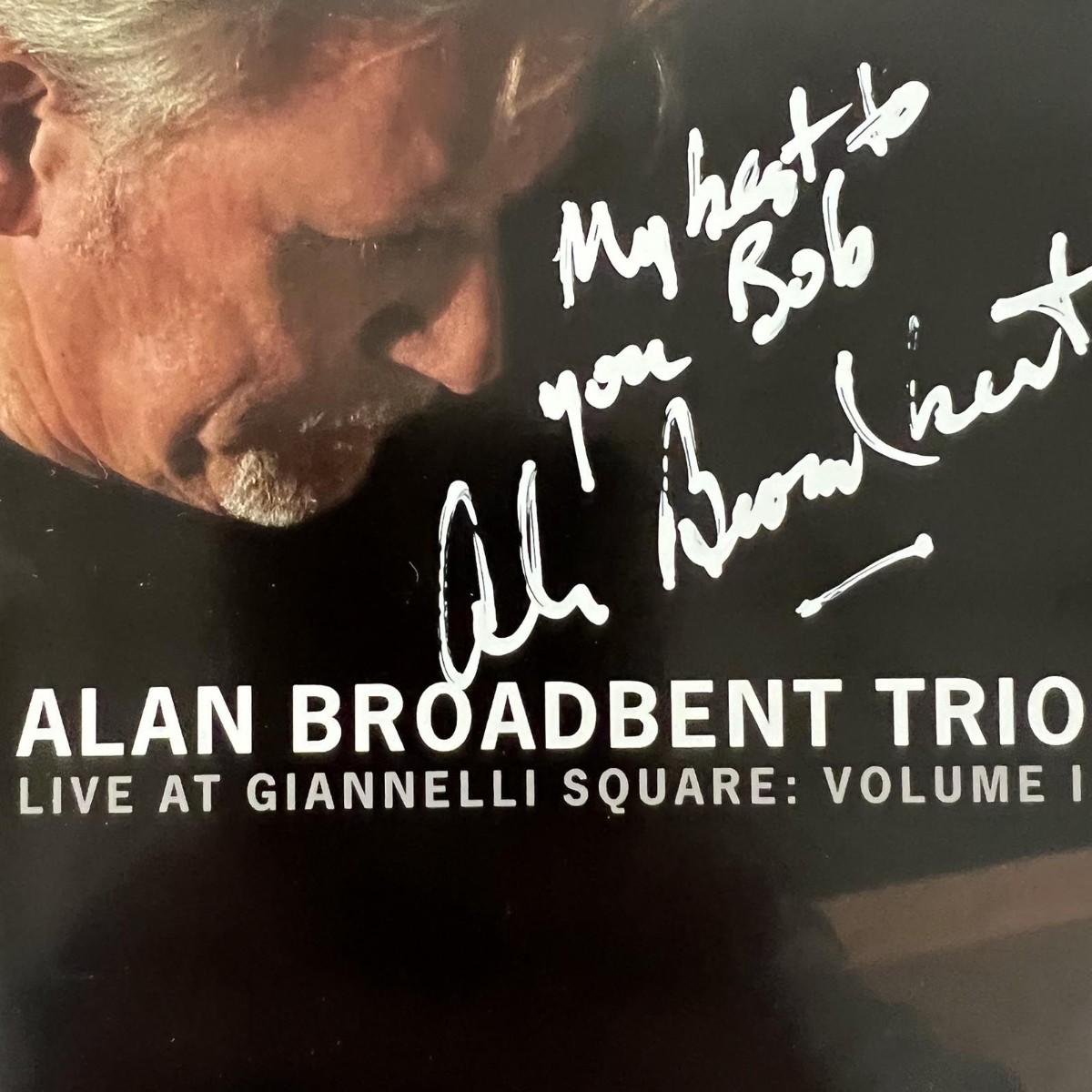 Alan Broadbent Live At Giannelli Square signed CD | EstateSales.org