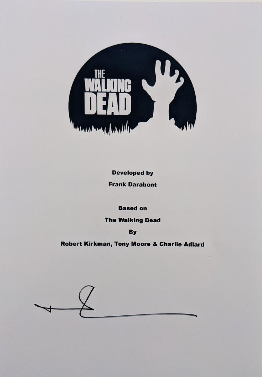 Andrew Lincoln signed The Walking Dead Signed Glossy Script Cover ...