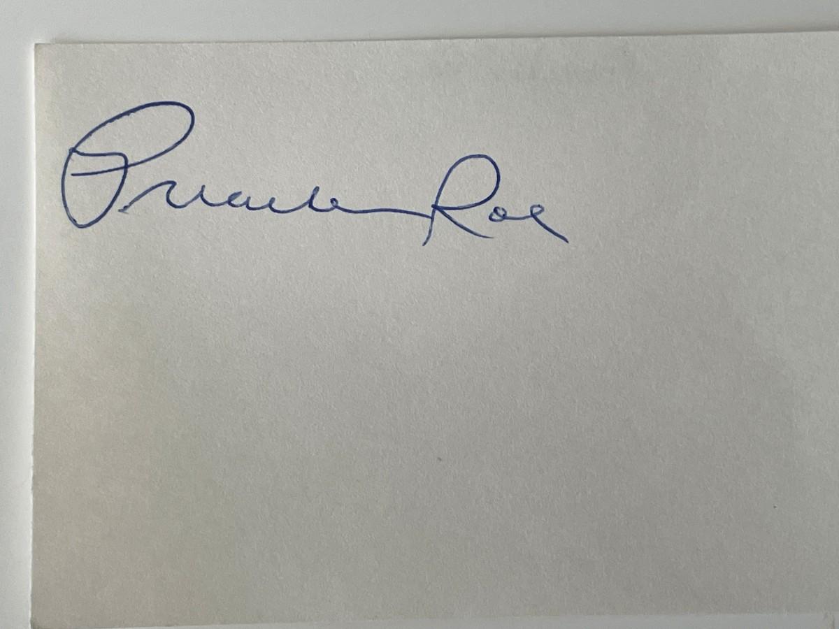 MLB Preacher Roe original signature cut | EstateSales.org