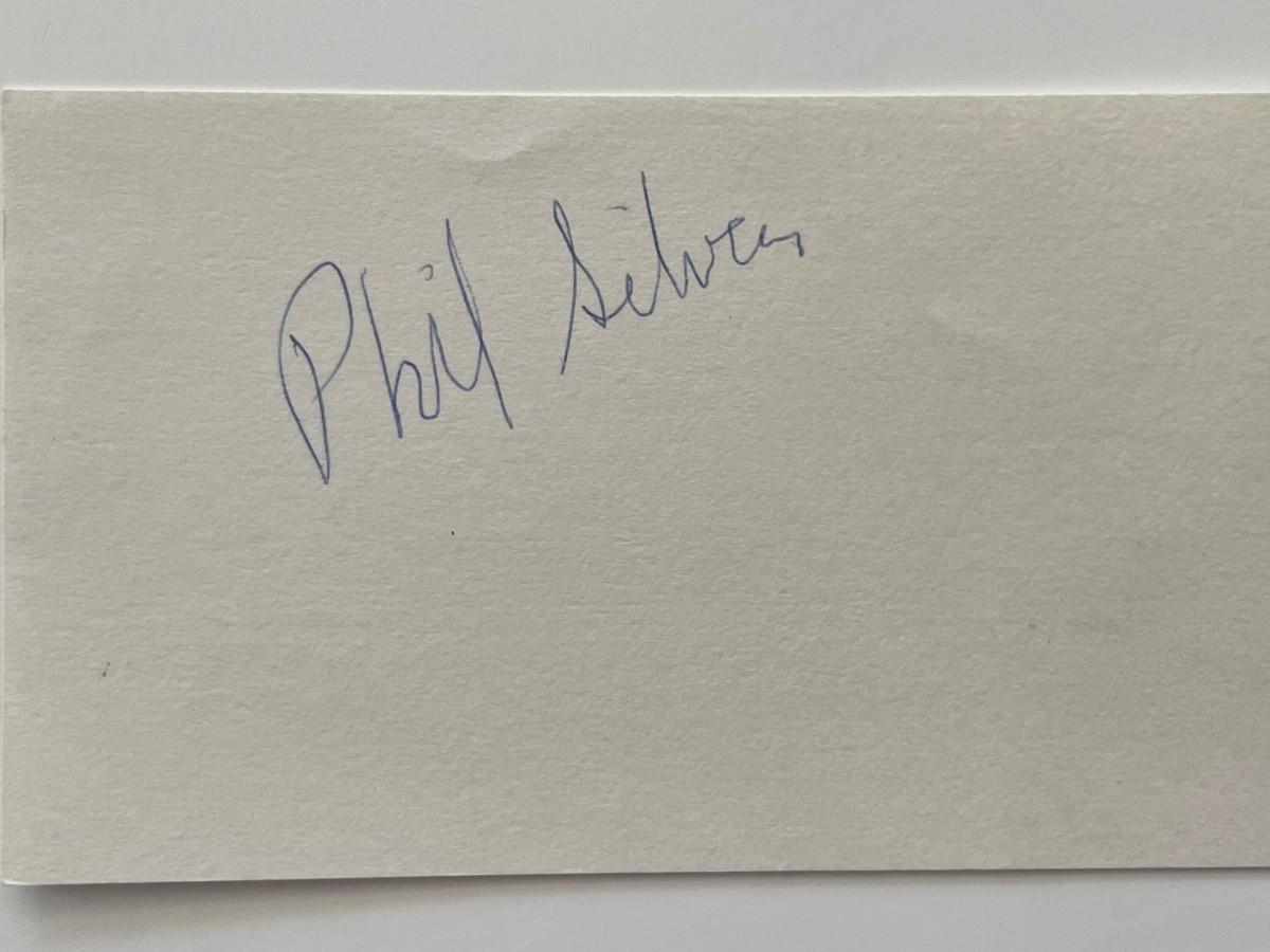 Phil Silvers original signature cut | EstateSales.org