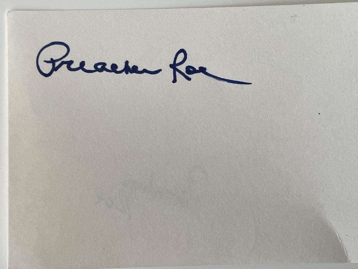 Preacher Roe original signature | EstateSales.org