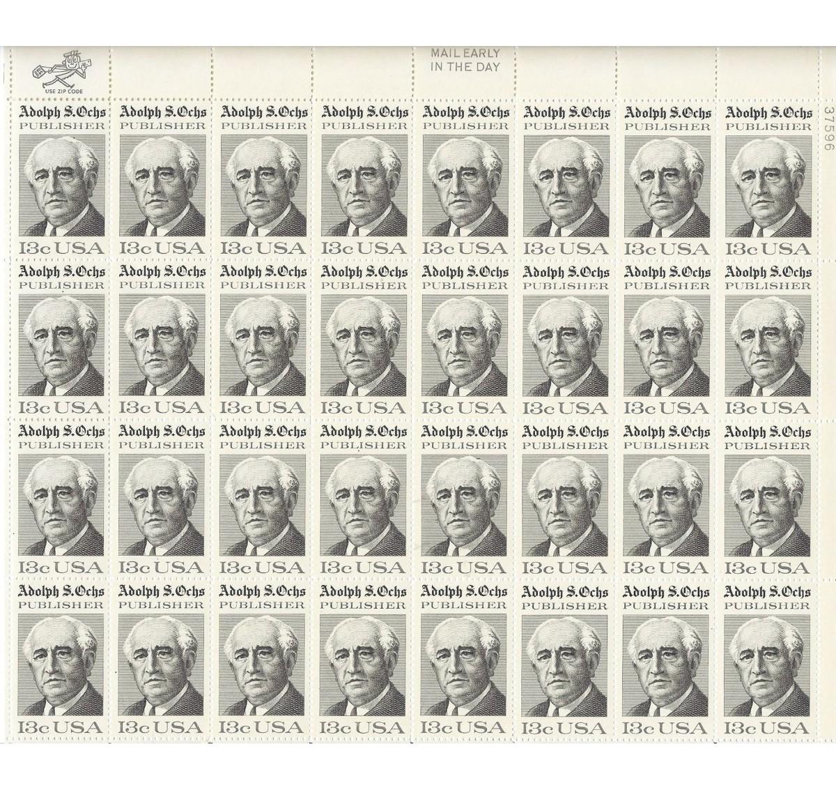 Adolph S. Ochs Stamps | EstateSales.org