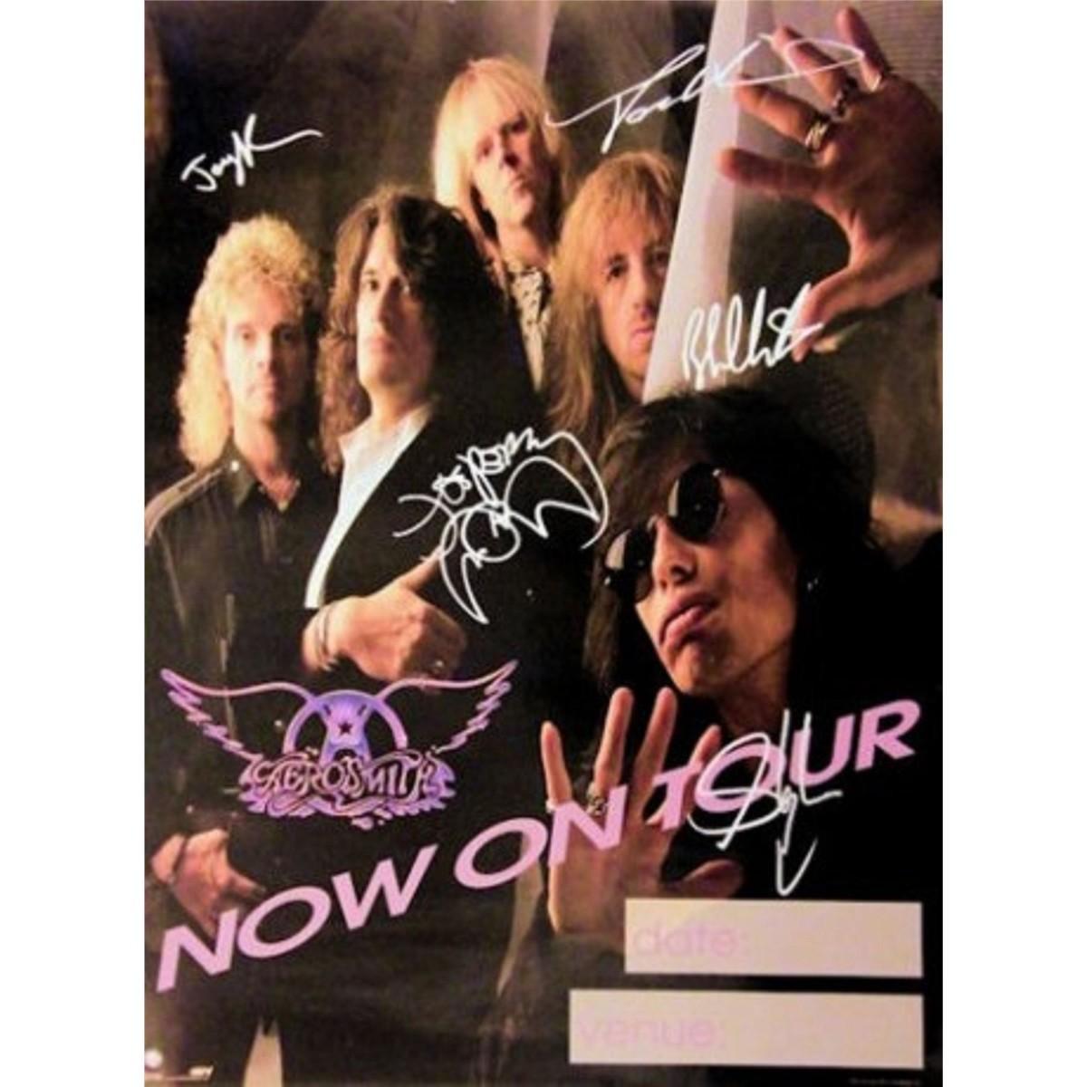 Aerosmith signed tour poster | EstateSales.org