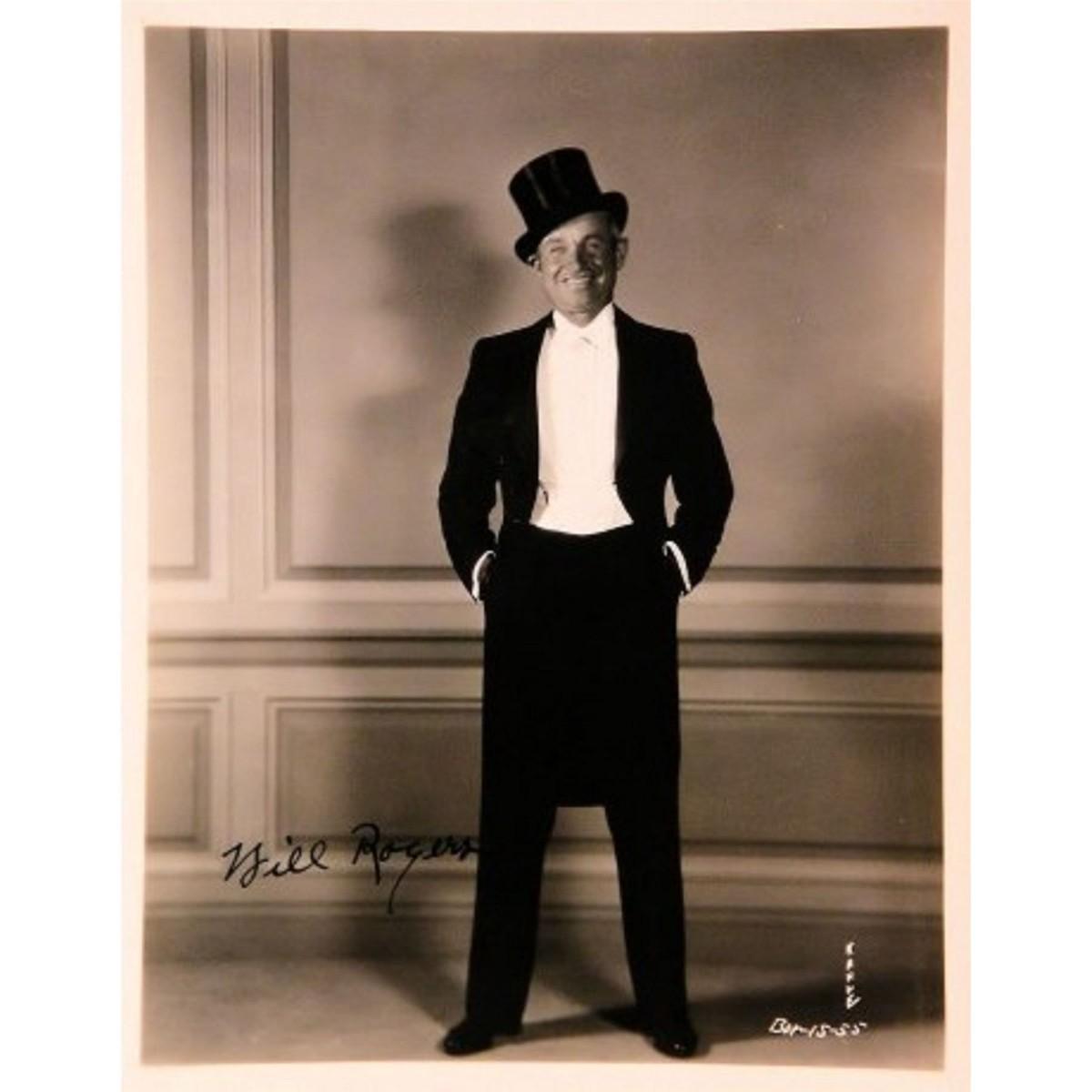 Will Rogers signed portrait photo | EstateSales.org