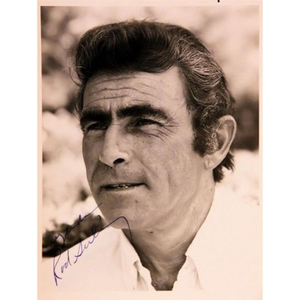 Rod Serling signed portrait photo | EstateSales.org
