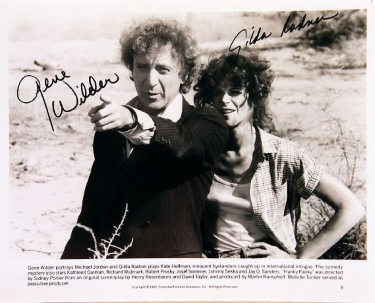 Gilda Radner and Gene Wilder signed movie still photo | EstateSales.org