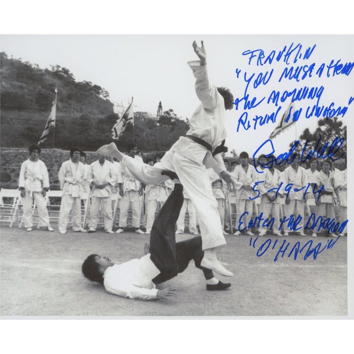 Bob Wall signed "Enter the Dragon" movie photo | EstateSales.org