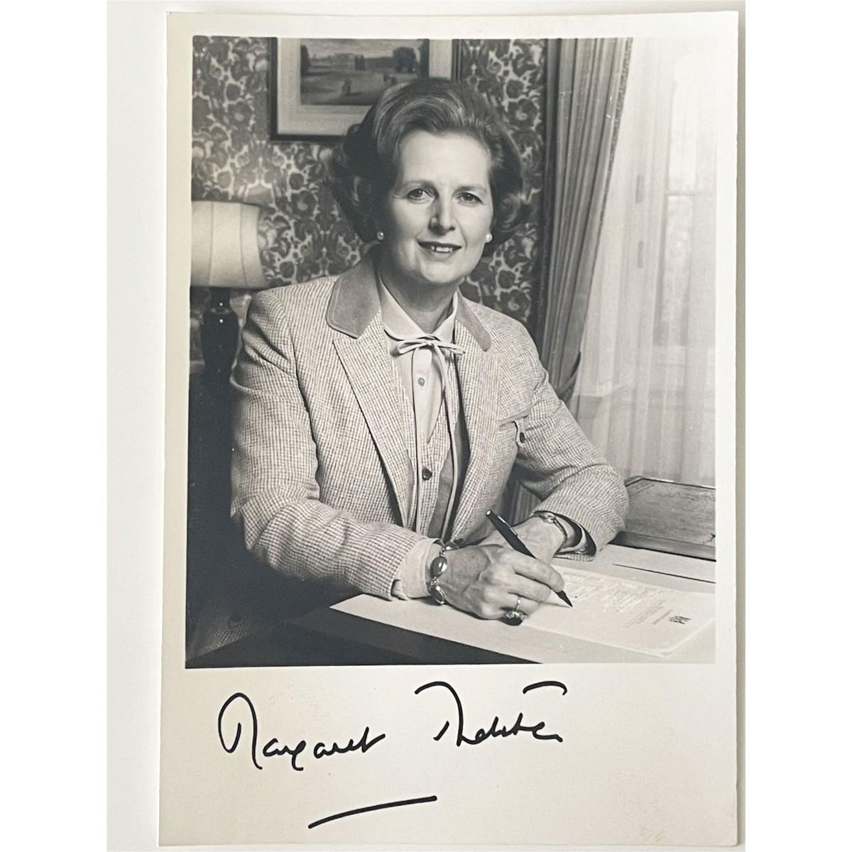 Margaret Thatcher signed photo | EstateSales.org