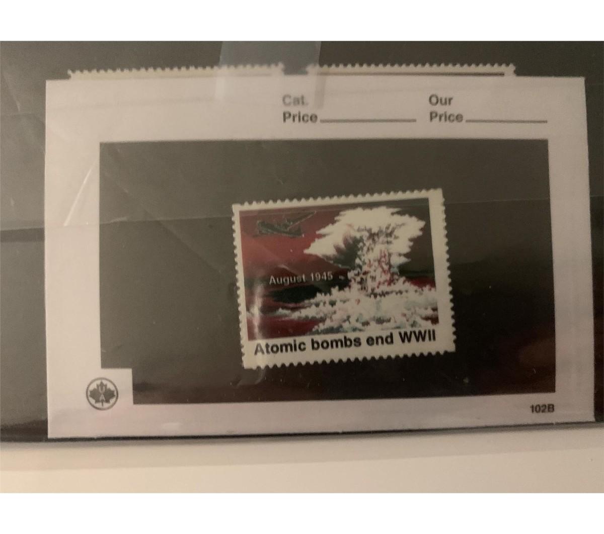 Atomic Bombs End WWII stamp- rare | EstateSales.org