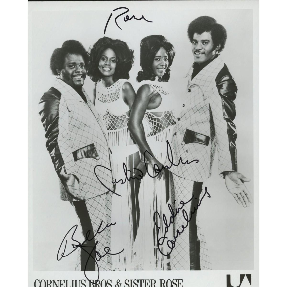 Cornelius Brothers & Sister Rose signed photo. GFA Authenticated ...