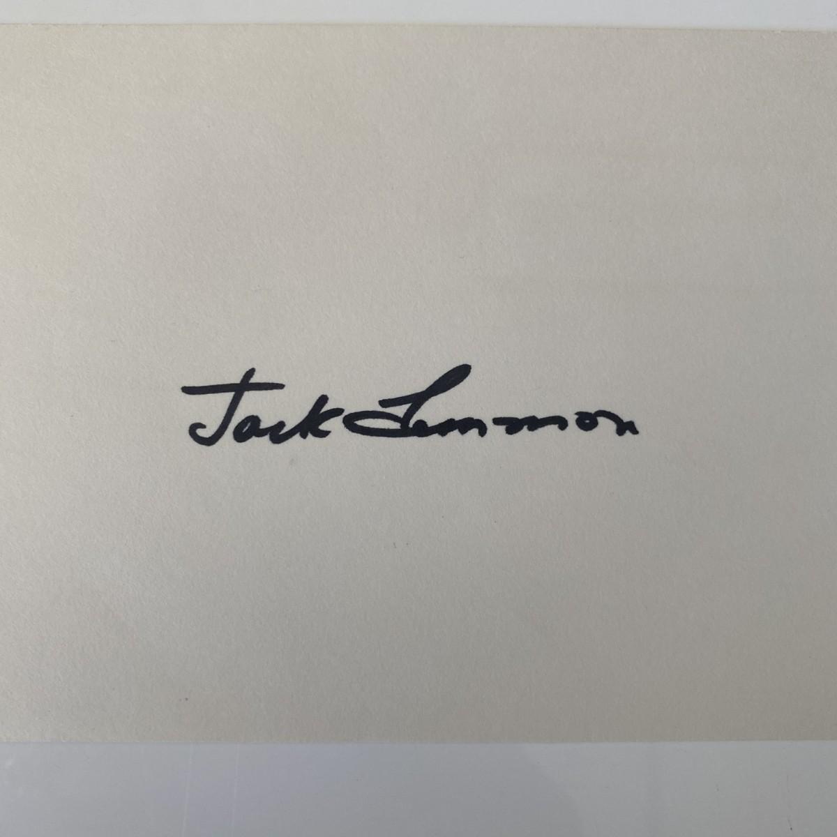 Some like It Hot Jack Lemmon signature | EstateSales.org
