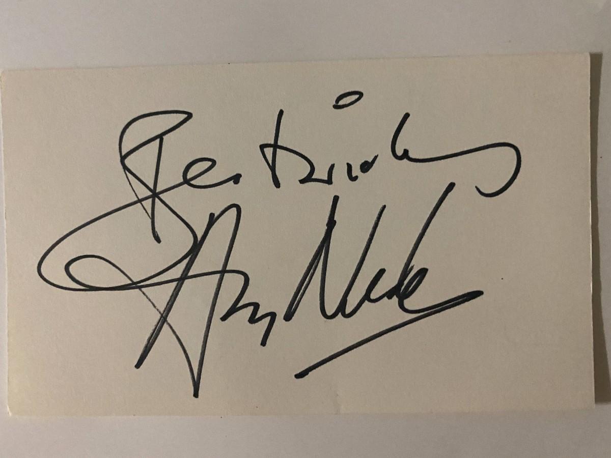 Anthony Newley signature cut | EstateSales.org