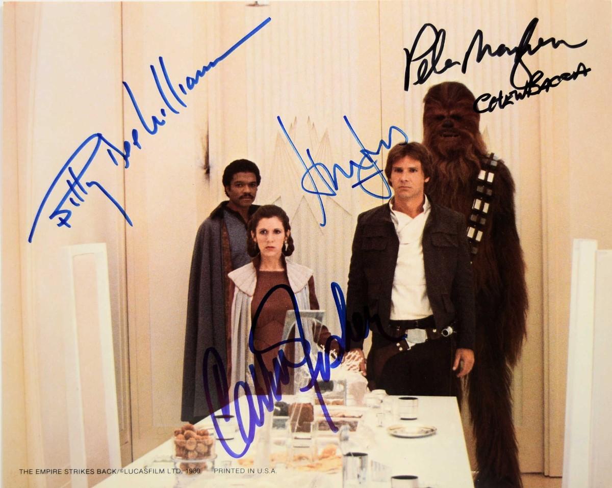 Star Wars signed movie still photo | EstateSales.org