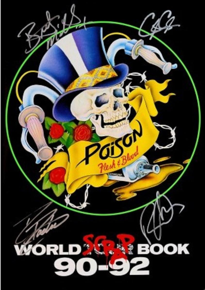 Poison signed tour book | EstateSales.org