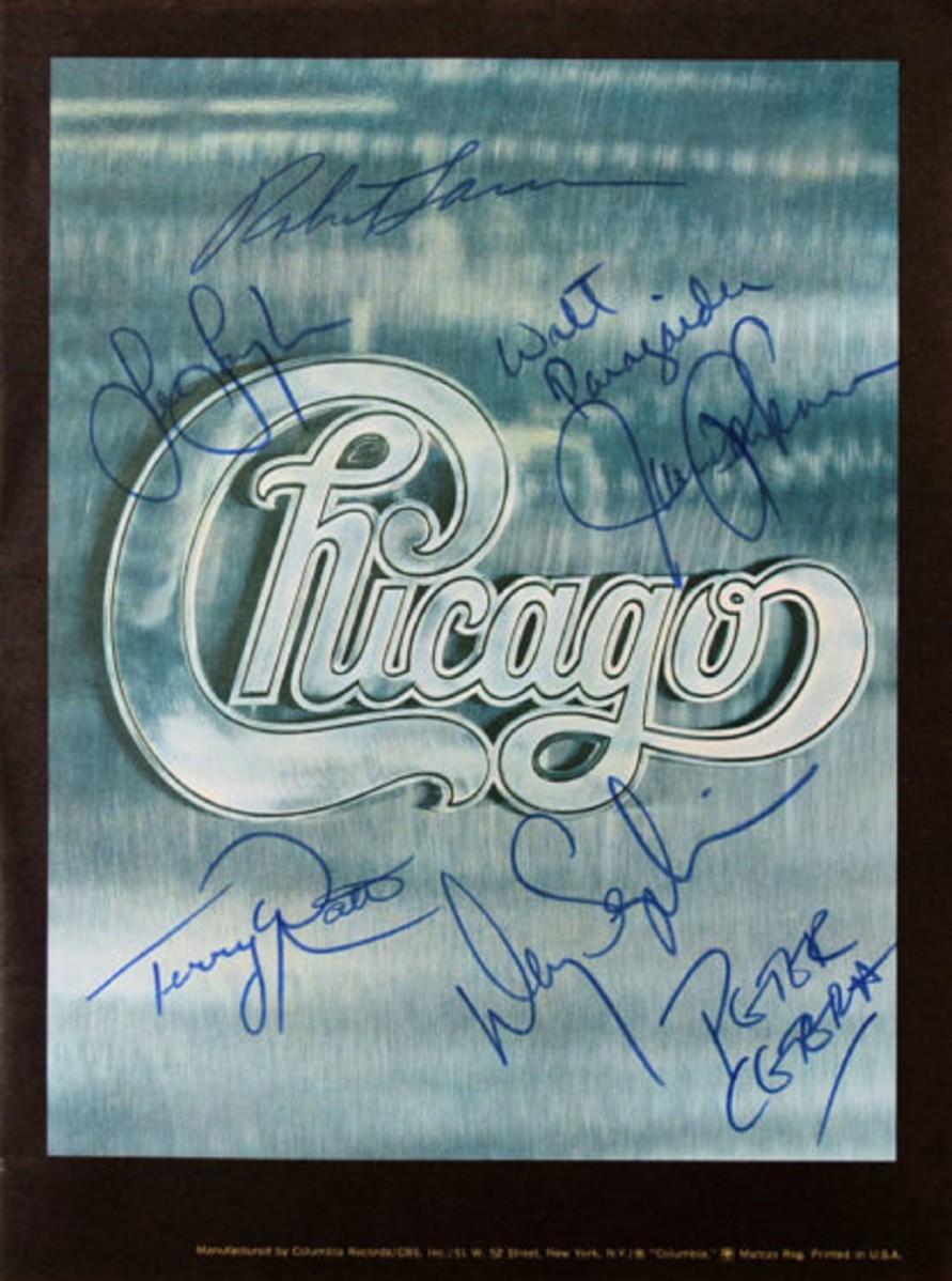 Chicago signed album insert poster | EstateSales.org