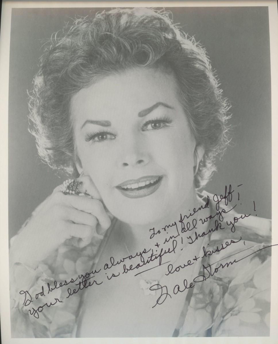 Gale Storm signed photo | EstateSales.org