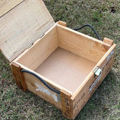 Solid Wood Explosives Box | EstateSales.org