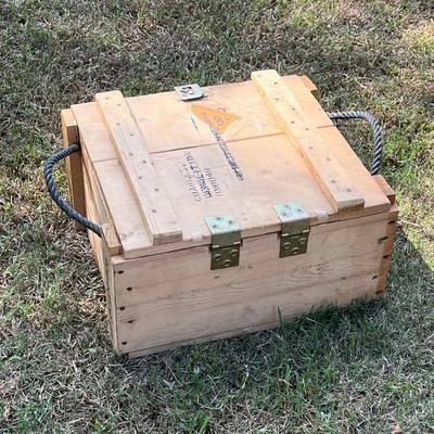 Solid Wood Explosives Box | EstateSales.org