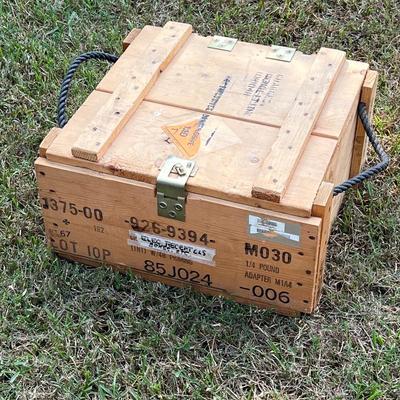 Solid Wood Explosives Box | EstateSales.org