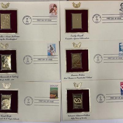 Golden Replicas of United States Stamps Set | EstateSales.org