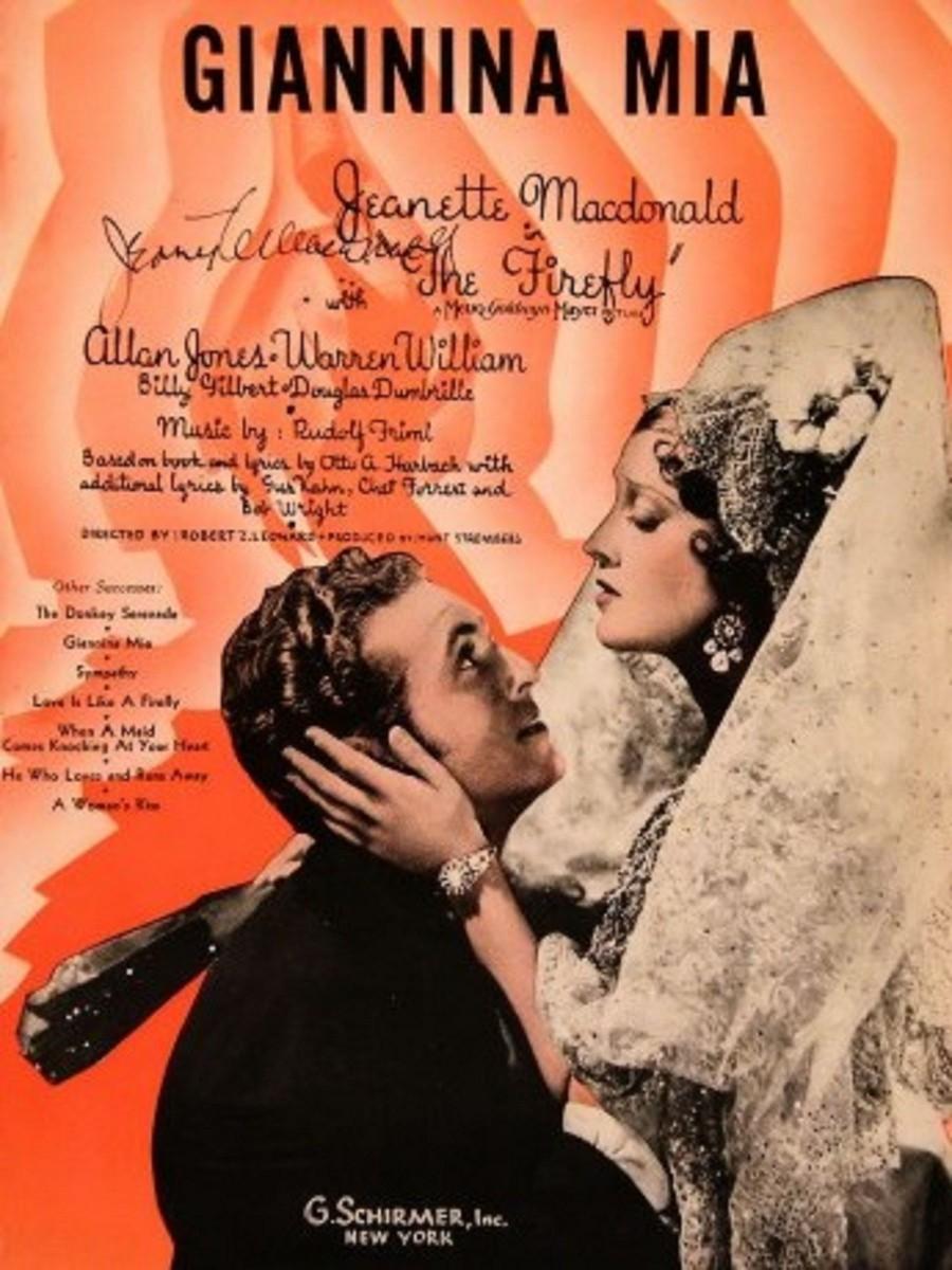 Jeanette MacDonald signed sheet music | EstateSales.org