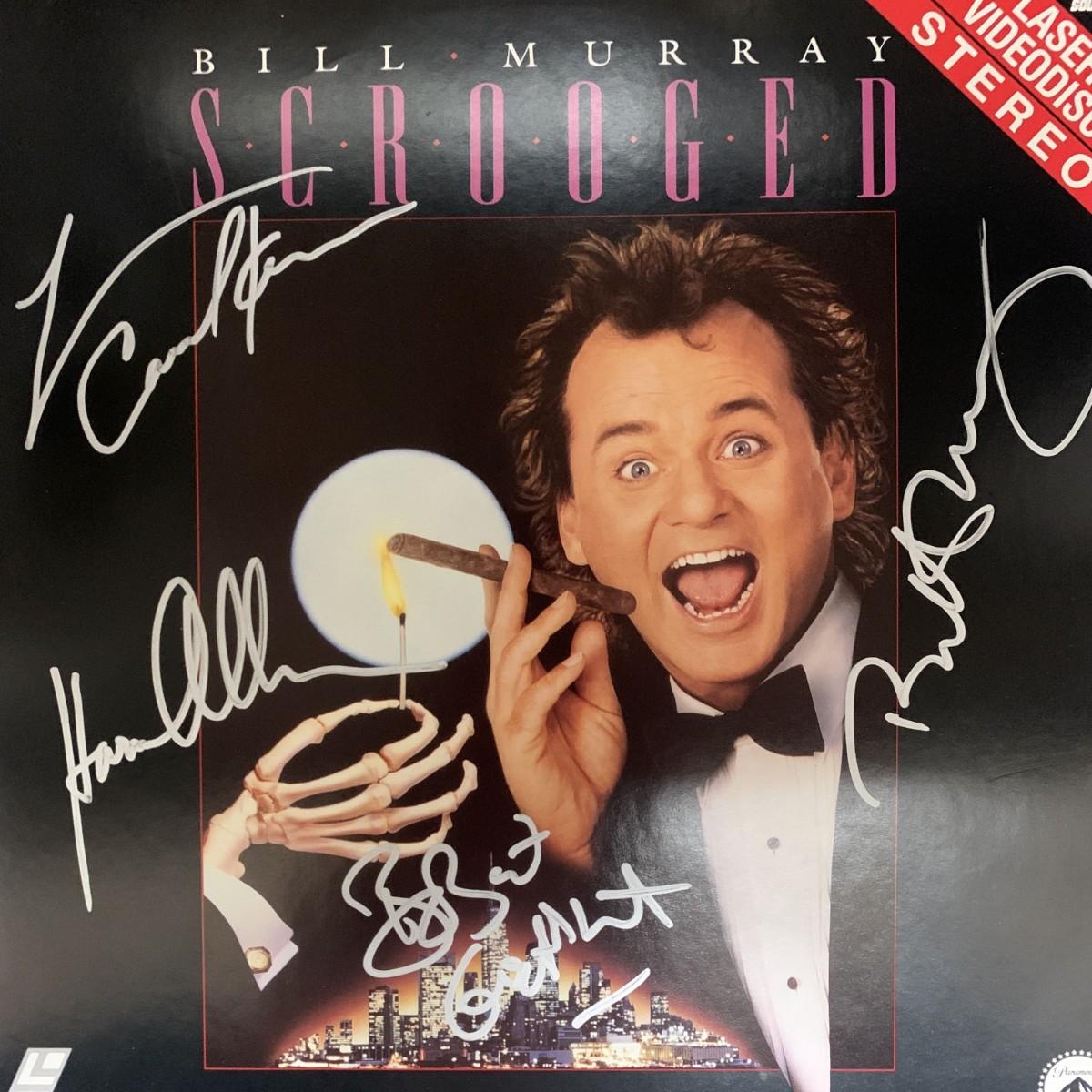 Scrooged cast signed laser disc | EstateSales.org