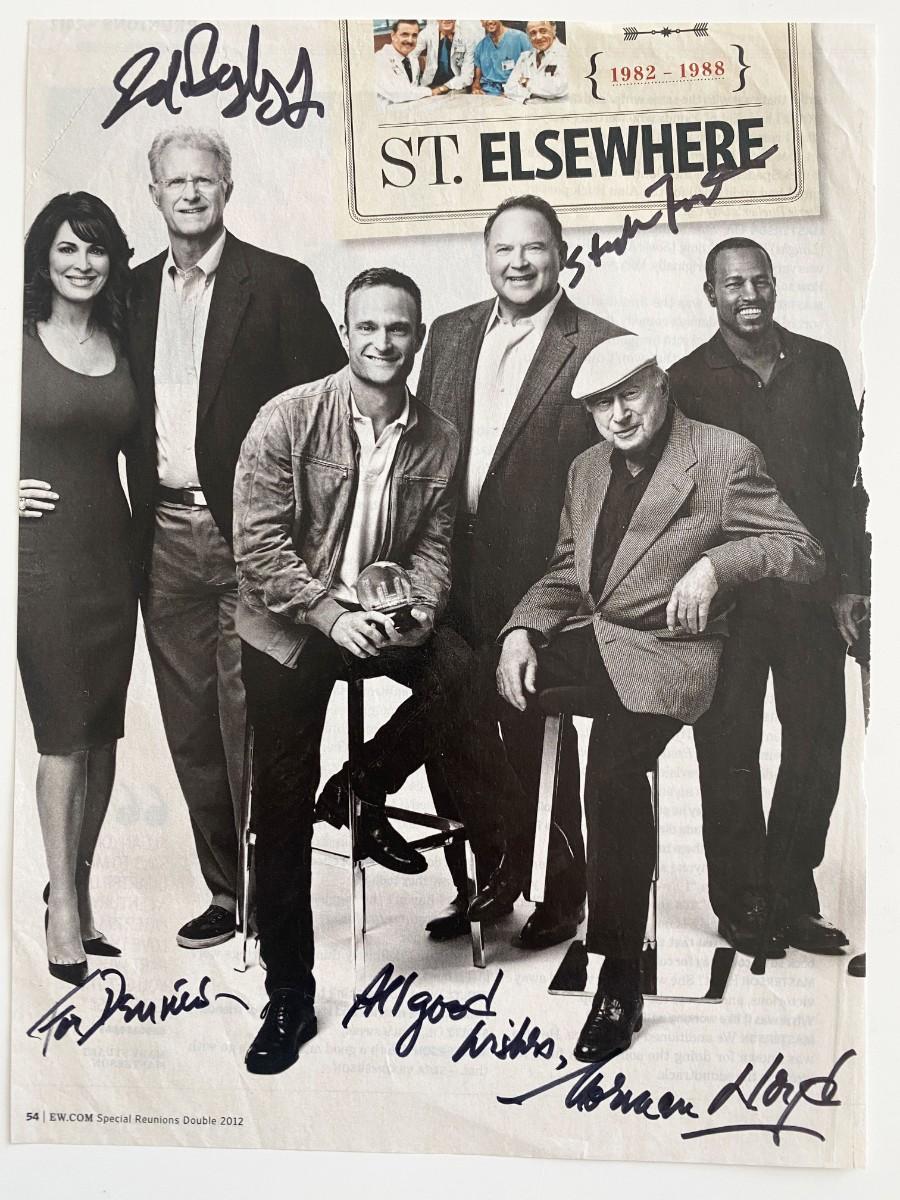 St. Elsewhere cast signed photo. By Ed Begley, Stephen Furst and Norman ...