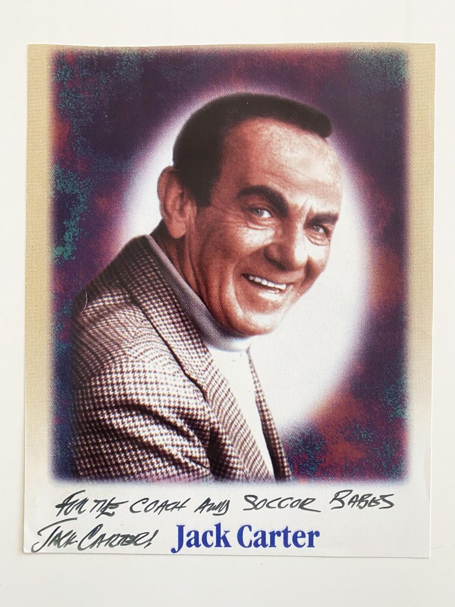 Comedy actor Jack Carter signed photo. | EstateSales.org