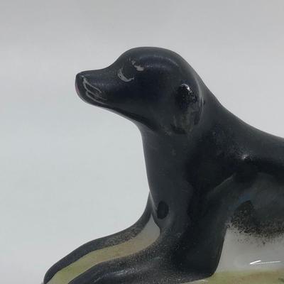 LOT 100M: Artoria Limoges France Hand Painted Black Lab Dog Trinket Box ...