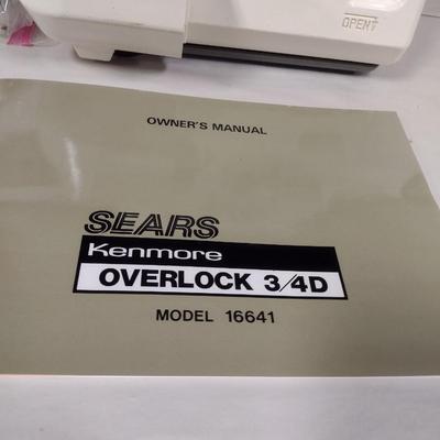 Sears Kenmore Overlock 3/4D Model 16641 Serger Sewing Machine ...