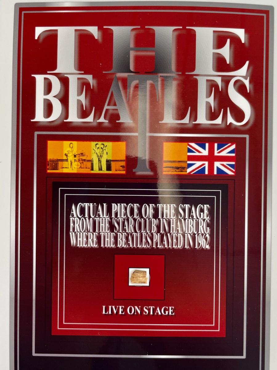 The Beatles Piece of Stage 1962 Hamburg | EstateSales.org