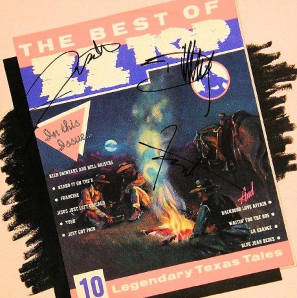 ZZ Top signed "The Best Of ZZ Top" album | EstateSales.org